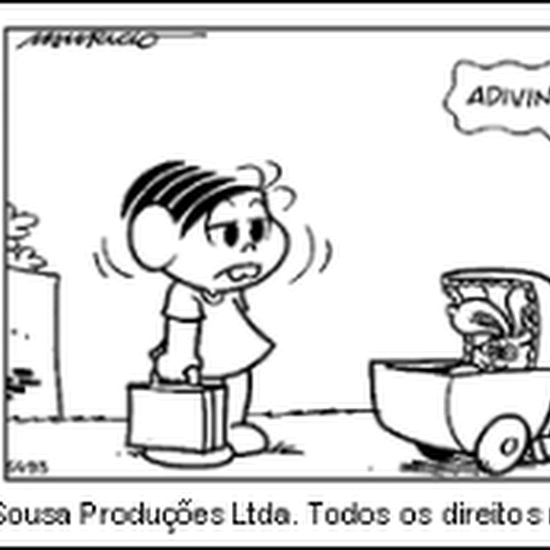Turma Da MÔnica Tirinha 1 Desenhos Para Colorir
